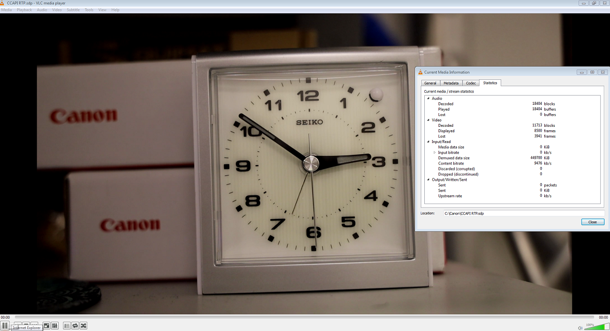CCAPI RTP Streaming Quick Start Guide